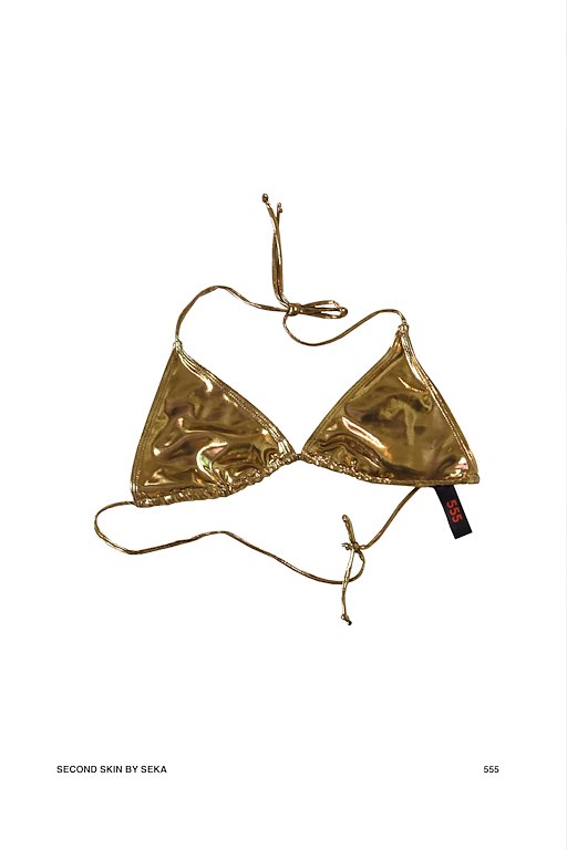 GOLD BIKINI TOP LIMA