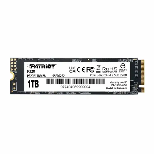 Patriot P320 3000MBs/2200MBs P320P1TBM28 SSD M.2 NVMe 1TB