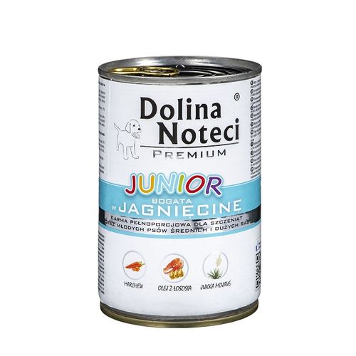 Dolina Noteci Premium Dog Junior Srednje i Velike Rase Jagnjetina 400g