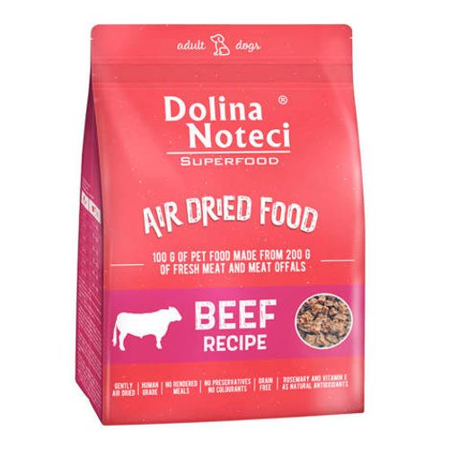 Dolina Noteci Superfood Dog Adult Sušena Govedina 1kg