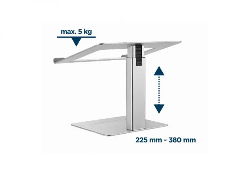 NBS-D1-02 Gembird podesivo postolje za laptop 15,6, max.5kg, 225~380mm, aluminum