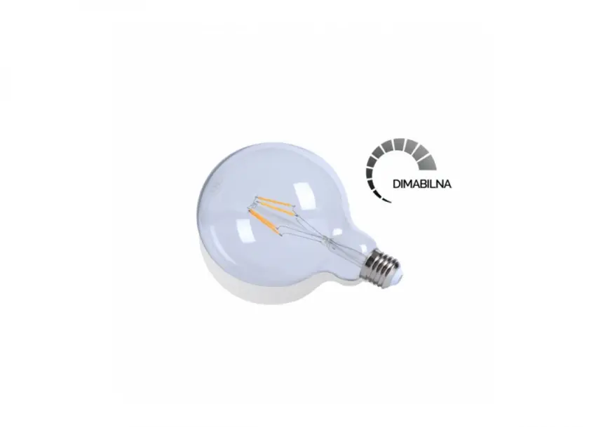 LED SIJALICA FILAMENT DIM G125 4W E27 2700K 400lm