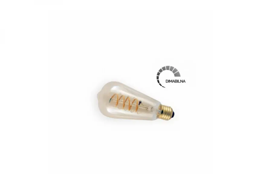 LED SIJALICA FILAMENT DIM ST64 AMBER 4W E27 2200K 250lm