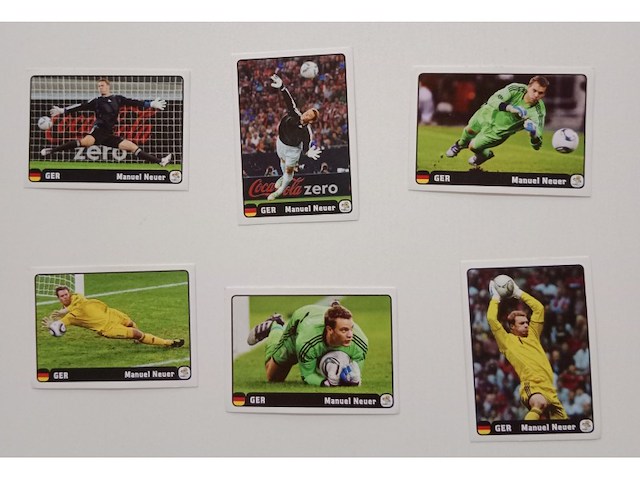 MANUEL NEUER EURO 2012 COCA COLA PANINI - CEO SET