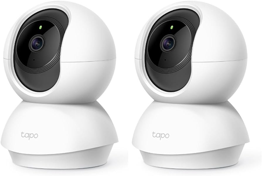 TP-Link Tapo C200P2 pakovanje 2 kom WiFi smart 360° pokretna IP kamera FullHD 1080p megapixel H.264 dnevna / noćna do 10m, dvosmerni zvuk - mikrofon i zvučnik, alarm - detekcija pokreta, Tapo app