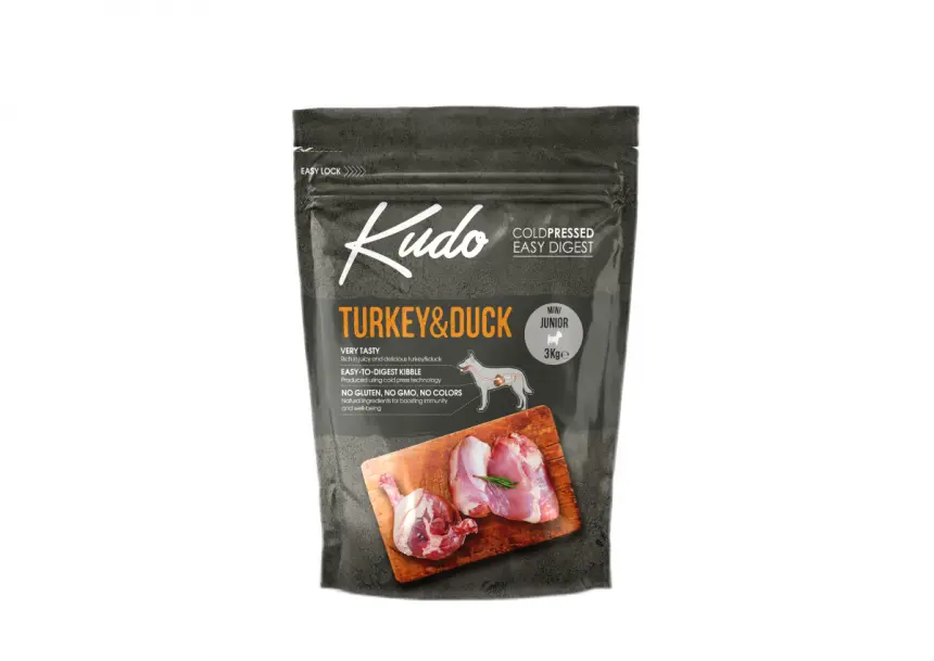 Hrana za pse Kudo TURKEY&DUCK MINI JUNIOR - 3 kg, 130