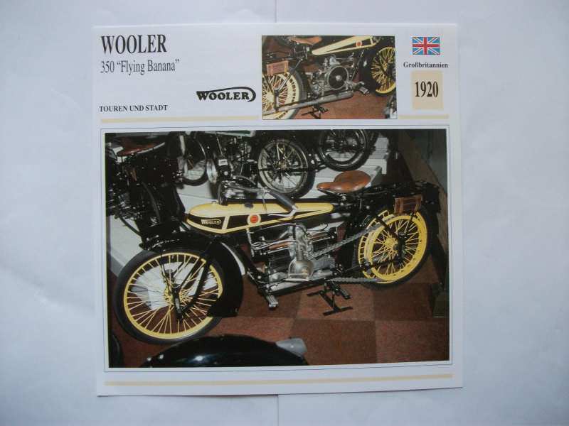 Bike card WOOLER 350 FLYING BANANA GB 1920