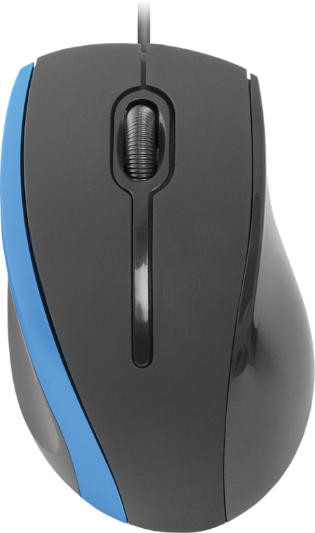 Miš USB Defender MM-340, crna/plava