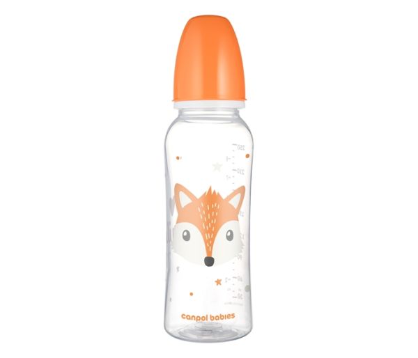 CANPOL BABIES FLASICA CUTE ANIMALS 250ml (11/841) - ORANGE