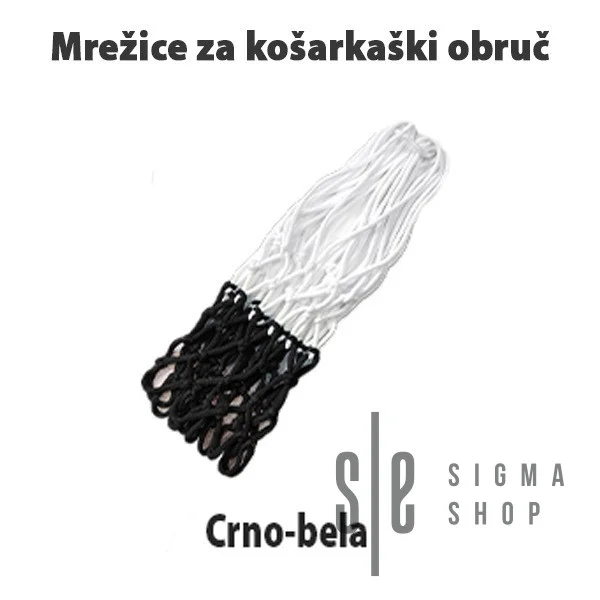 Mrežice za košarkaški obruč-crno bela