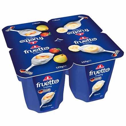 SÜDMILCH - FRUETTO BRESKVA-KRUŠKA/BANANA 4,5% m.m. 4x125g