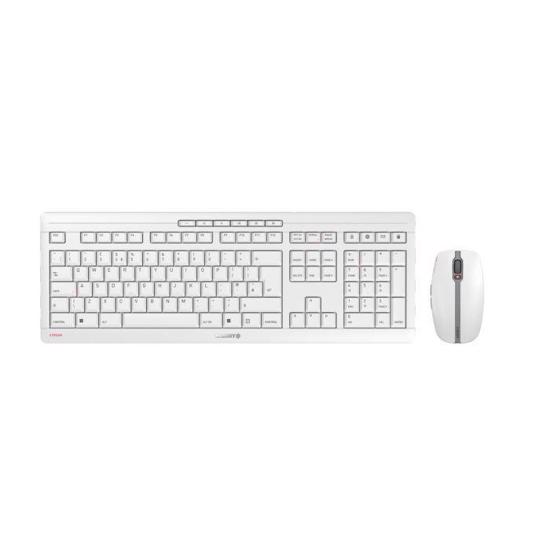 Cherry Stream desktop bežična TIHA tastatura + miš, USB, bela