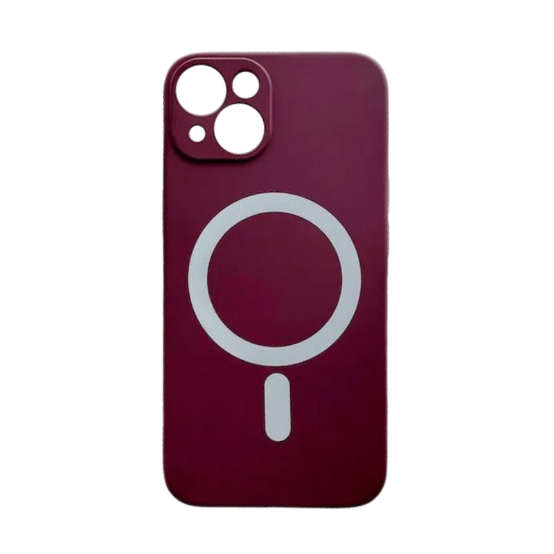 Silikonska futrola Magnetic za iPhone 13 Bordo