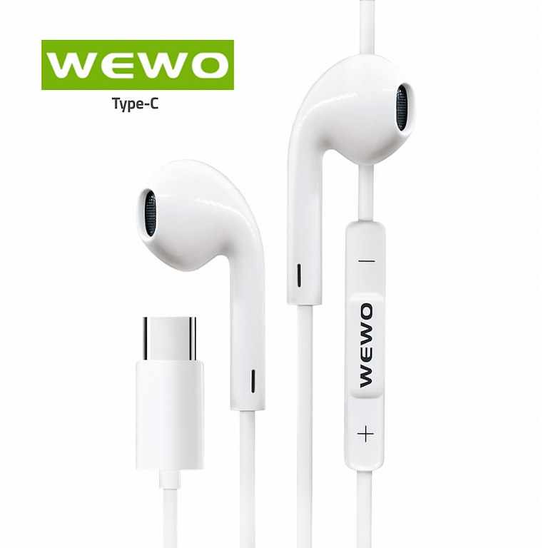 Hands Free WEWO Type-C za Android i iPhone (bele)