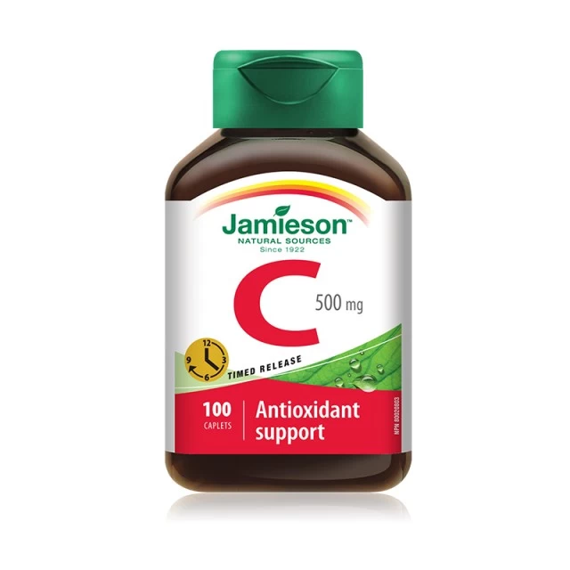 JAMIESON VITAMIN C TIMED RELEASE 500MG - Preparation for the body's defense against colds