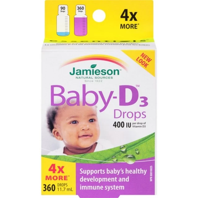 JAMIESON BABY-D 400IU - Preparation for the prevention of rickets in children