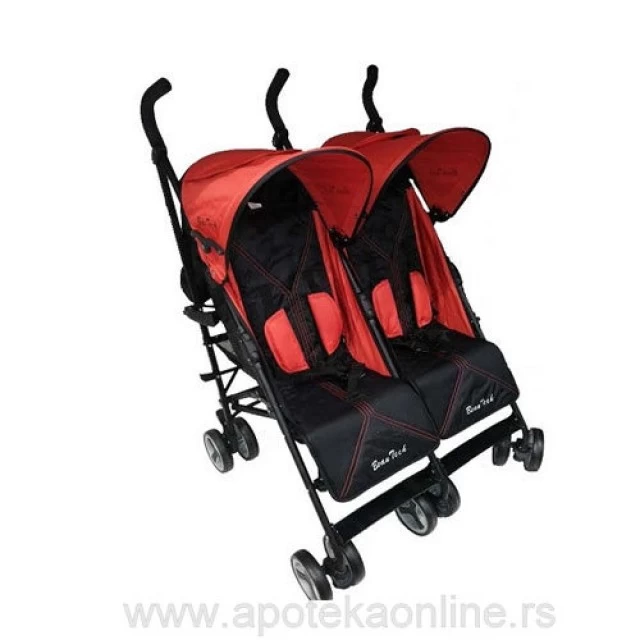 B-TECH STROLLERS FOR TWINS-RED