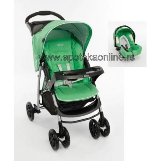 GRACO DUO SYSTEM (STROLLER + CAR SEAT) MIRAGE TS GREEN FUSION