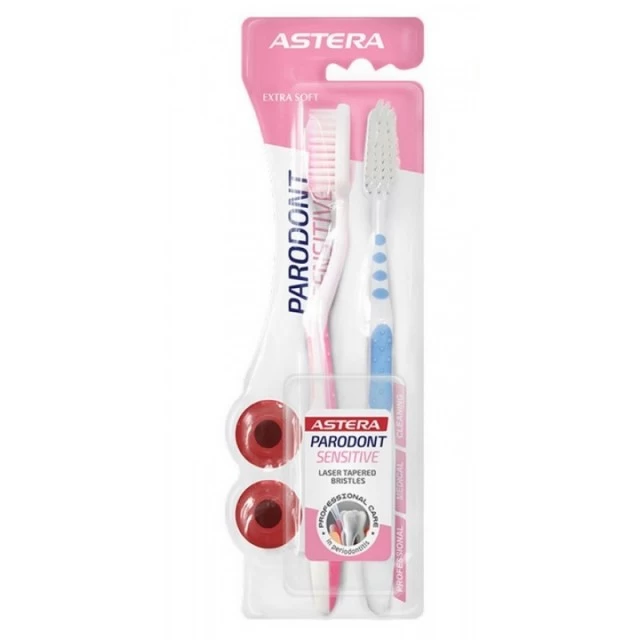 ASTERA PARODONT ACTIVE 1+1 BRUSH FOR SENSITIVE TOOTH