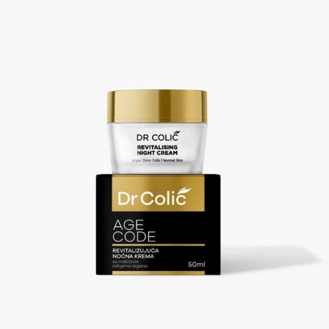 DR COLIĆ AGE CODE - Revitalizing night cream with argan stem cells