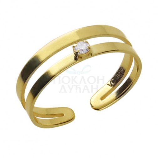 ŽENSKI VICTORIA CRUZ BRISEIDA CRYSTAL GOLD PRSTEN SA SWAROVSKI KRISTALIMA