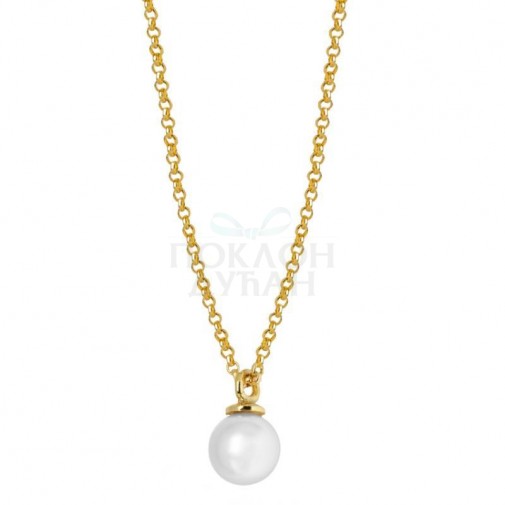 ŽENSKA VICTORIA CRUZ SAN VALENTIN GOLD OGRLICA SA PERLOM
