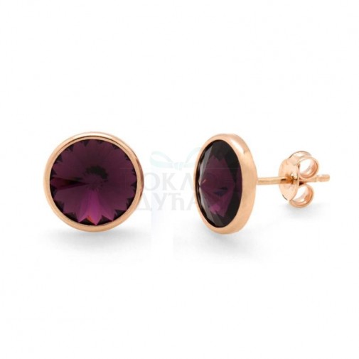 ŽENSKE VICTORIA CRUZ BASIC AMETHYST MINDJUŠE SA SWAROVSKI KRISTALOM