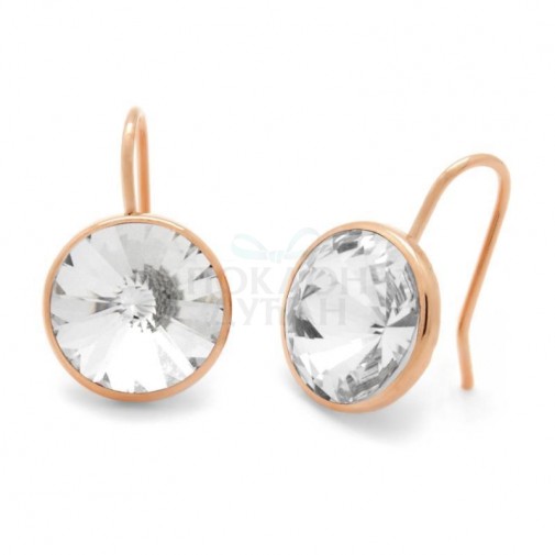 ŽENSKE VICTORIA CRUZ BASIC HOOK M ROSE GOLD MINDJUŠE SA SWAROVSKI KRISTALOM