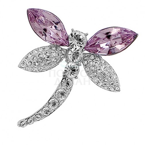 Broš sa swarovski kristalom Oliver Weber Libella Light Amethyst