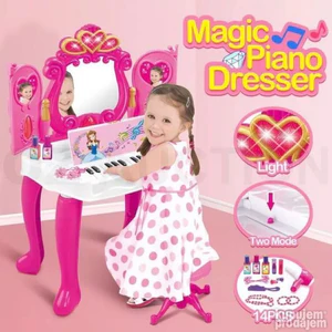 MAGICNI PIANO KOZMETICKO OGLEDALO DELUKS SET ZA DEVOJCICE