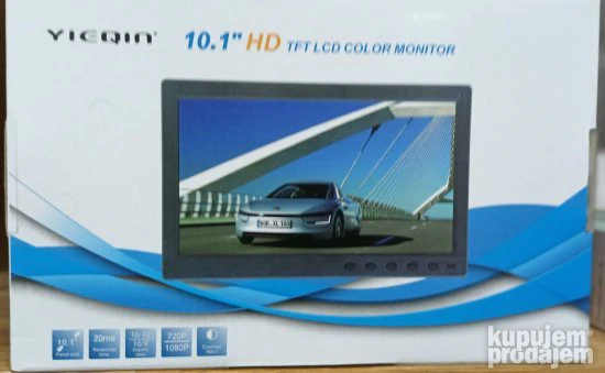 TFT LCD MONITOR 10.1" ZA VIDEO NADZOR- MONITOR ZA AUTO HD