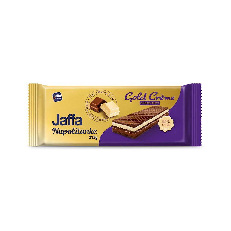 Jaffa napolitanke gold creme choco duet 215g jaffa