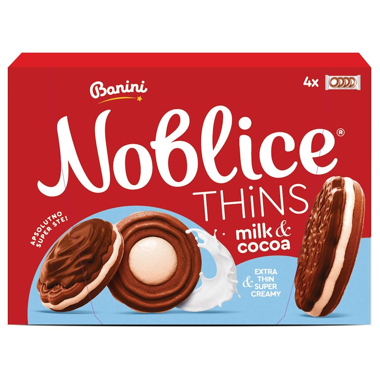 Noblice keks milk&cocoa 190g jaffa noblice