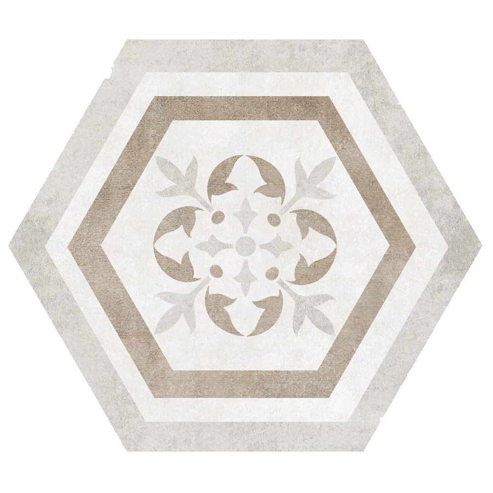 ALPHA Mix Beige hexagon 25,8×29