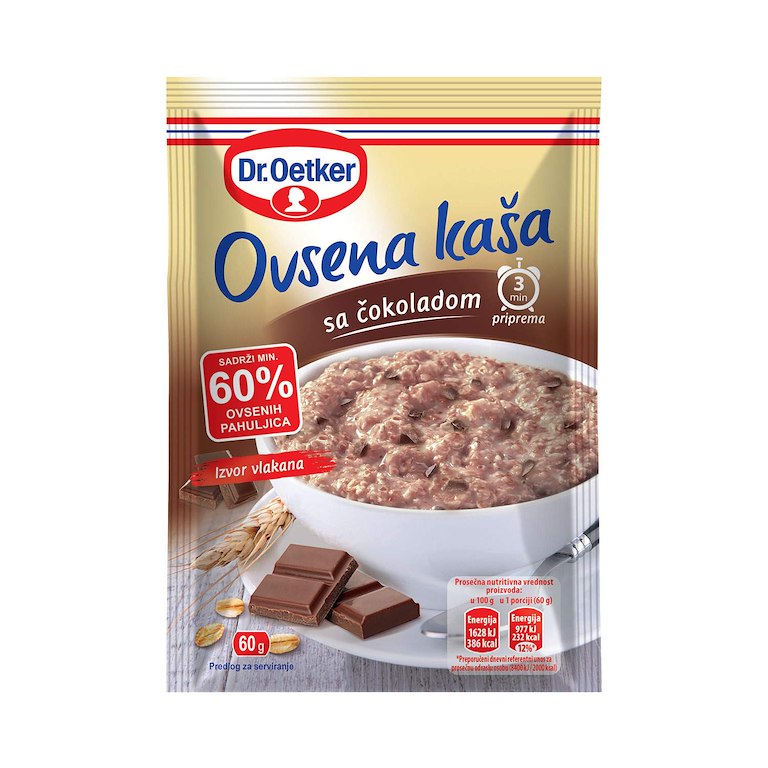 Dr.Oetker kaša ovsena sa čokoladom 60g dr.oetker