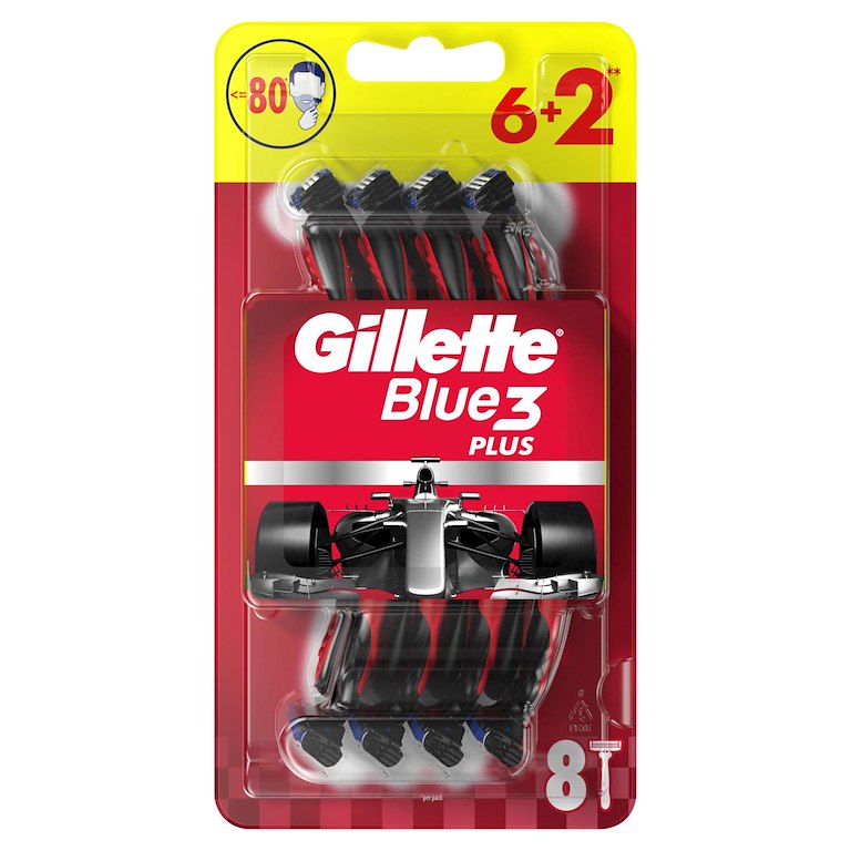 Gillette brijač blue 3 plus nitro 6+2ct gillette