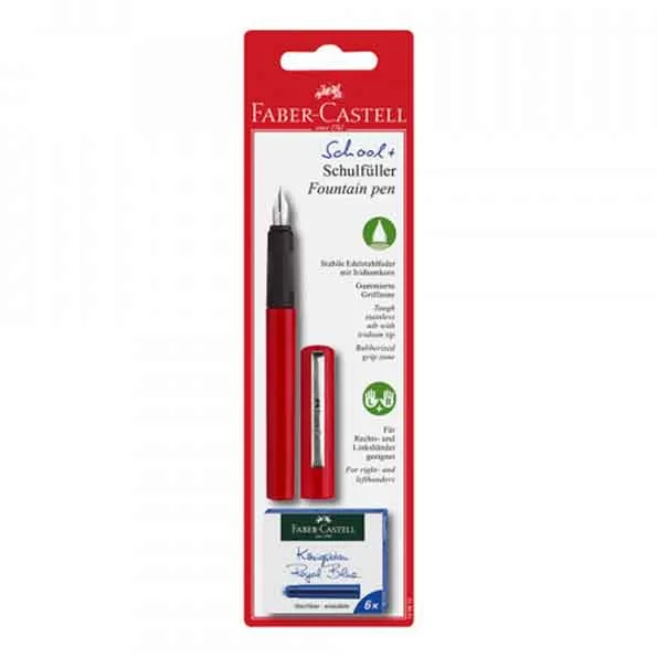 Naliv pero Faber Castell + patrone Crveno 149812