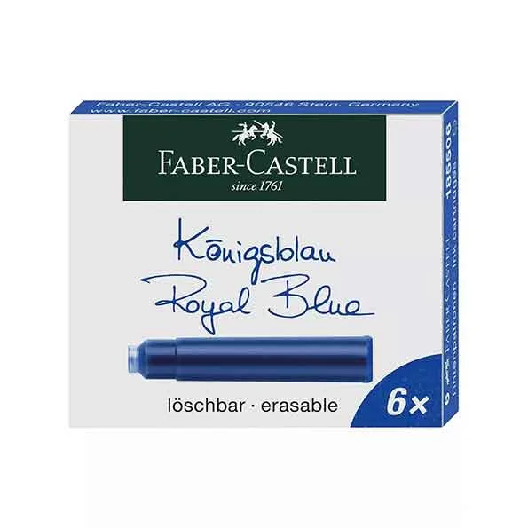 Patrone Faber Castell 1/6 plava 185506