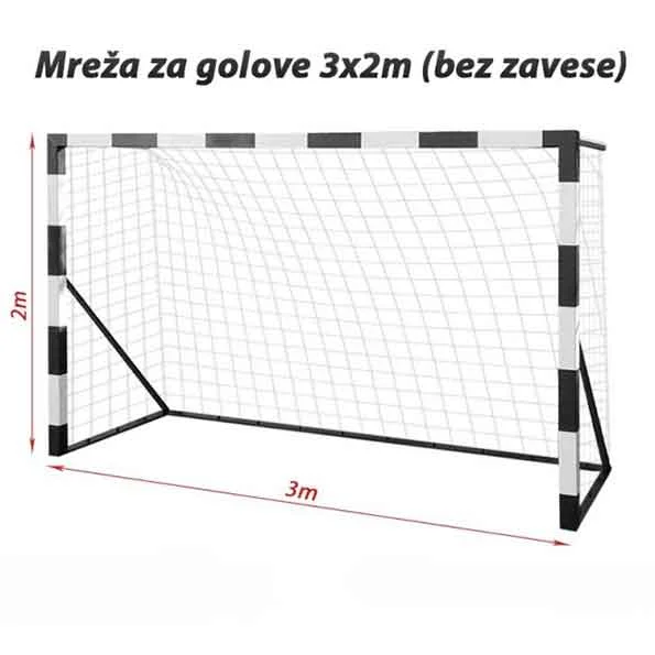 Mreža za gol 3x2m (bez zavese)