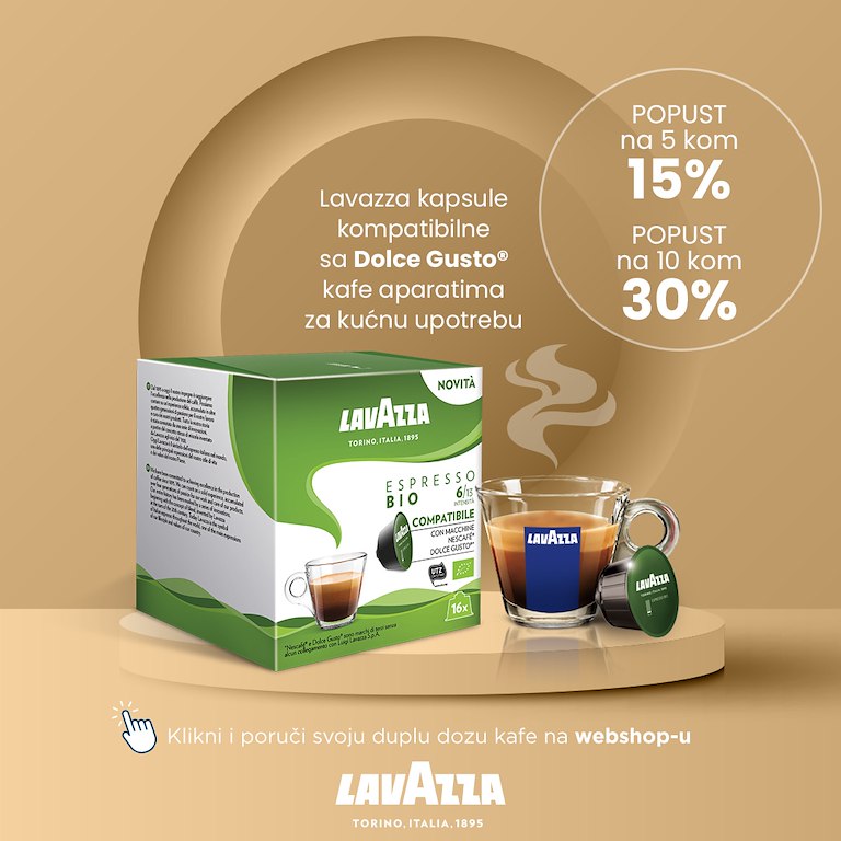 Lavazza DGC Espresso Bio sa do 30% popusta