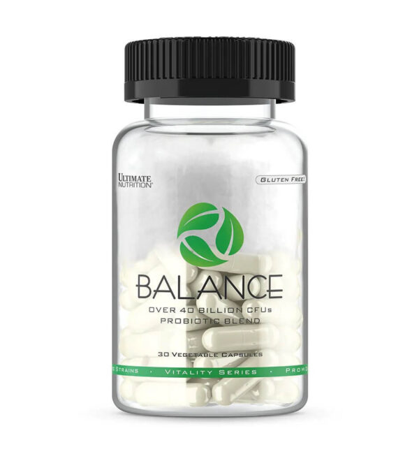 Ultimate Nutrition Balance Probiotik, 30kap