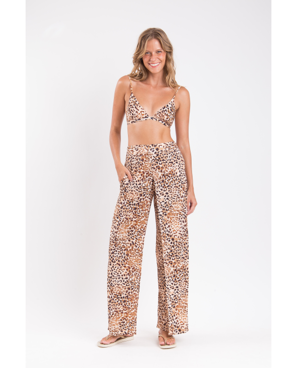 Leopard Wide Pants