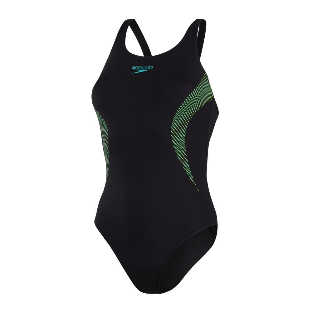 Speedo Kupaći kostim za plivanje – Placement Muscleback (Crni)