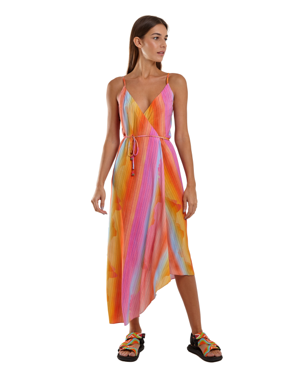 Vestido Mid Lenco Sunset