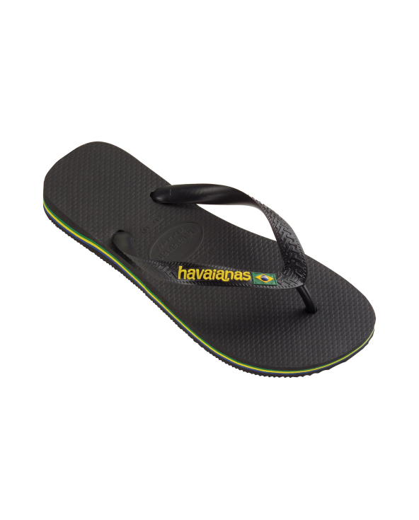 Moderne Crne Japanke Sa Logotipom Havaianas Brazil - Brasil Logo Black