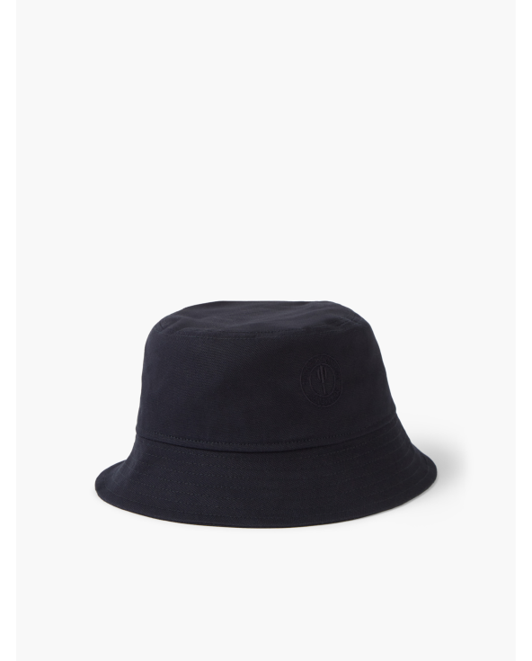 Leandro Cotton Bucket Hat Navy Blue