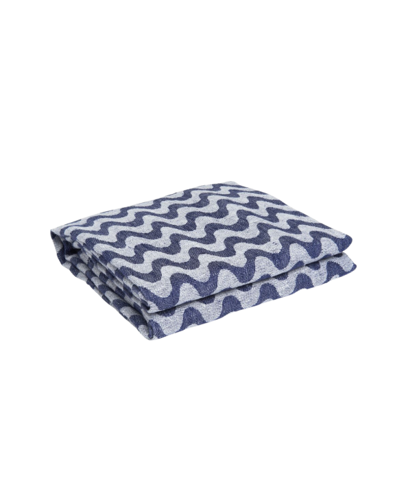 Copacabana Linen Towel Navy Blue