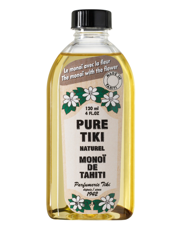 Tradicionalni Tahićanski Monoi Sa Cvetom, 100% Prirodan - Tiki Monoi Ao 120Ml