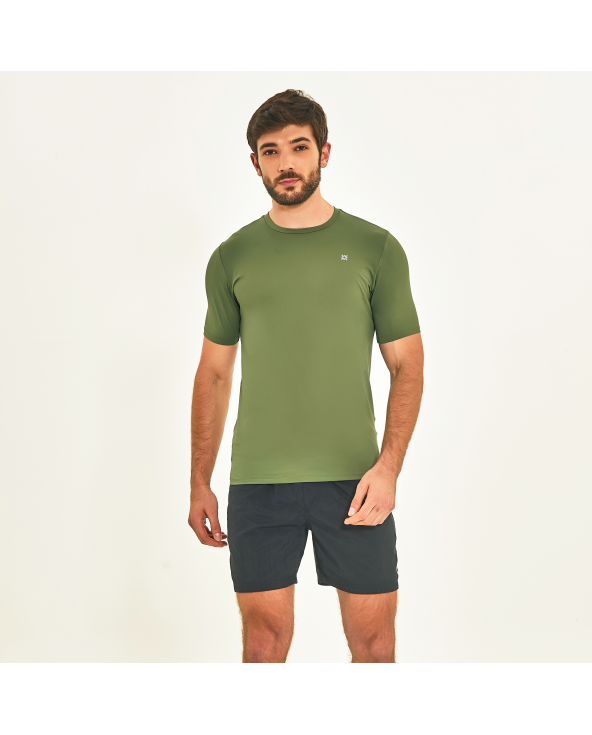 T-Shirt Sport Fit Verde Militar Upf50+