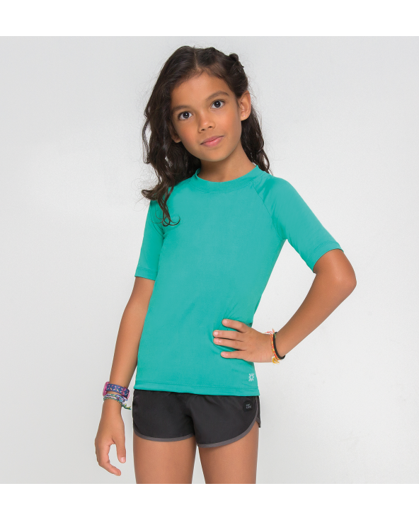 Kids Fpu50+ Uvpro Short Sleeve T-Shirt Mint Green Uv